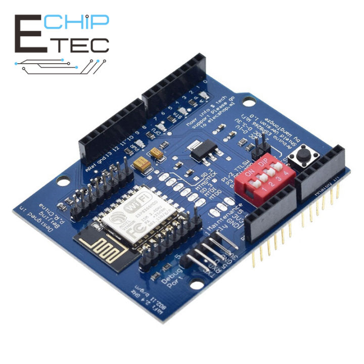 ESP8266 ESP-12E UART WIFI โล่ไร้สายบอร์ดพัฒนาสำหรับ Arduino UNO R3แผง ...