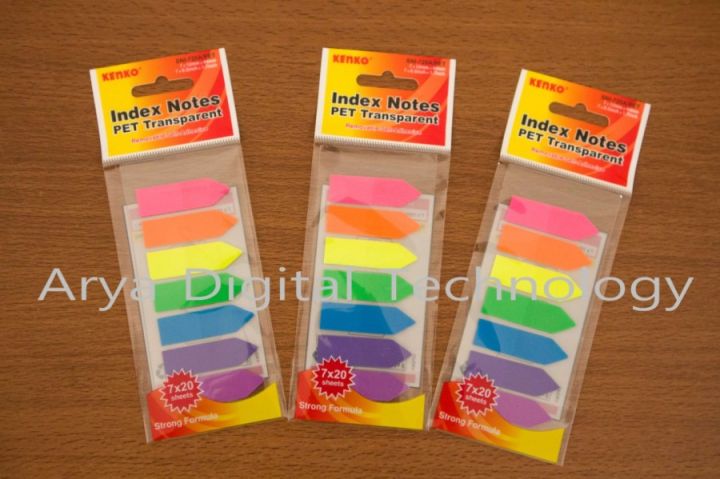 Stick Note Index Pet SNI 720A Kenko Sticky Notes Pad Label Post It ...