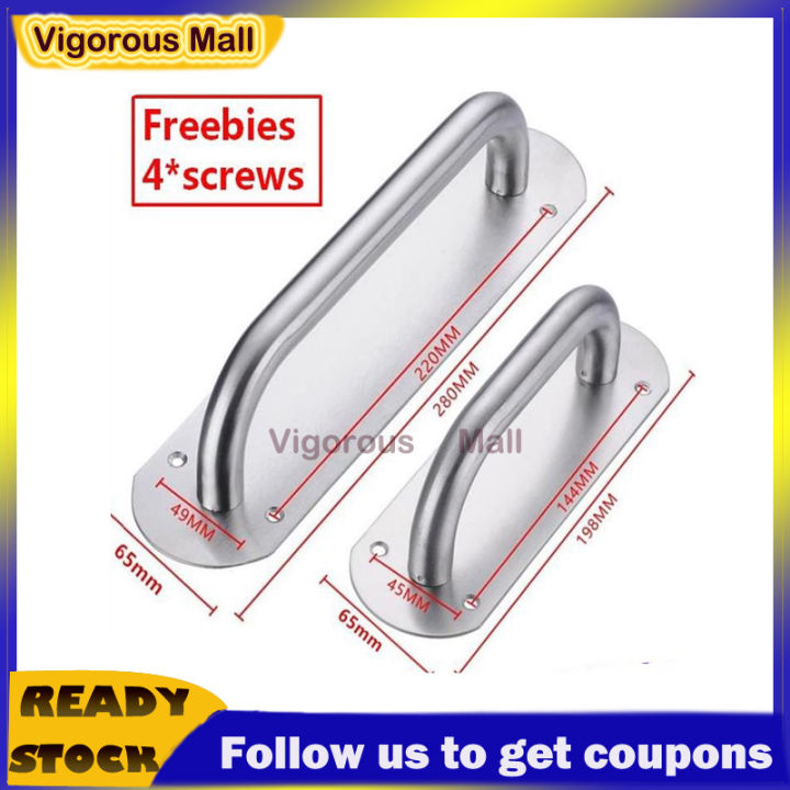 Philippine spot Heavy duty stainless steel frosted push pull door ...