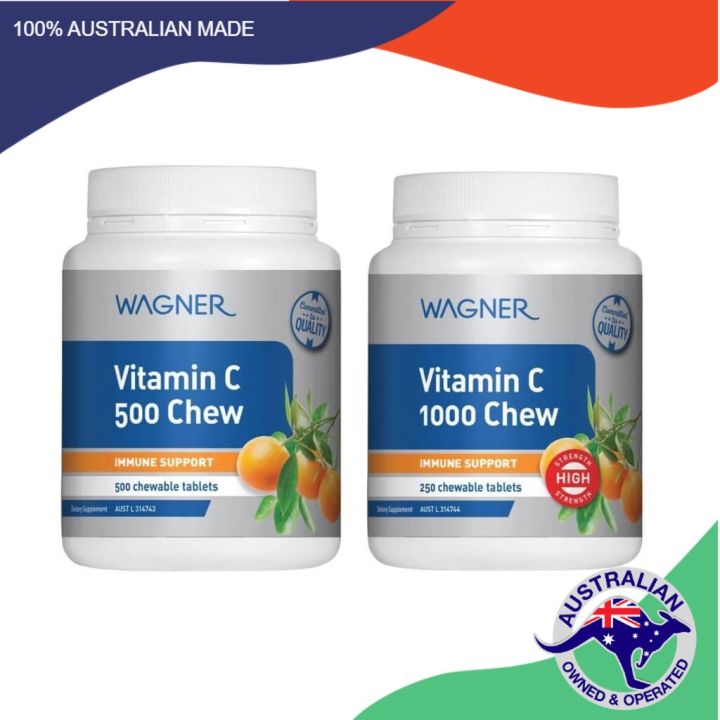 Wagner Vitamin C 500 Chewable 500 Tablets | Lazada