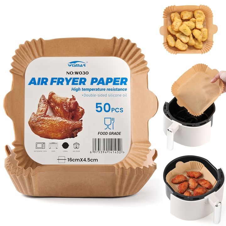 baking paper Baking tools Air Fryer Disposable Paper Liners, 50 Pcs ...