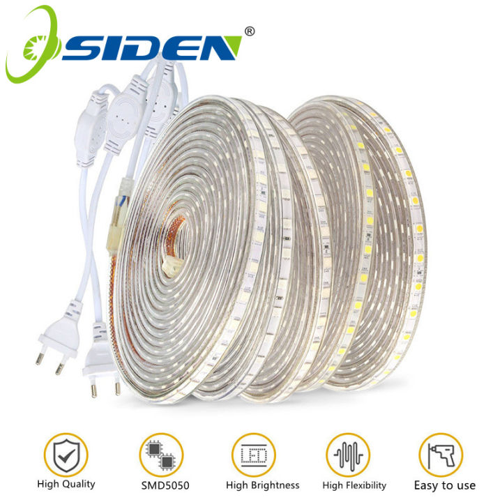 LED Strip Light SMD 5050 Diode AC220V Outdoor Lighting Waterproof ...