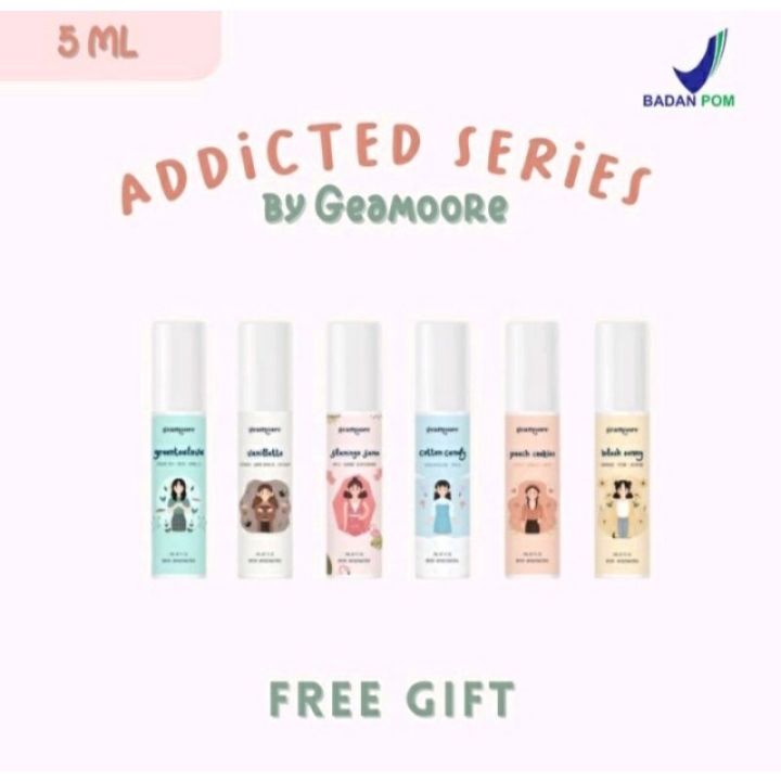 (FREE GIFT) PARFUM GEAMOORE ADDICTED SERIES / PERFUME GEAMOORE 5ml BPOM ...