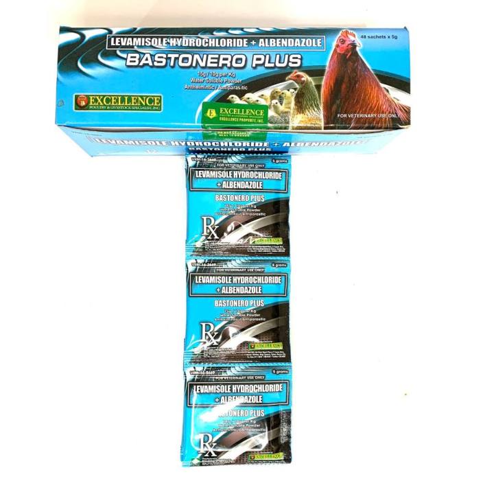 Bastonero Plus Powder 5g Chick Dewormer Water Soluble Powder (sold per ...