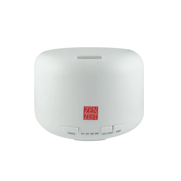 White Round Zen Zest Electric Diffuser with 30ml Water Based Oil | Lazada PH