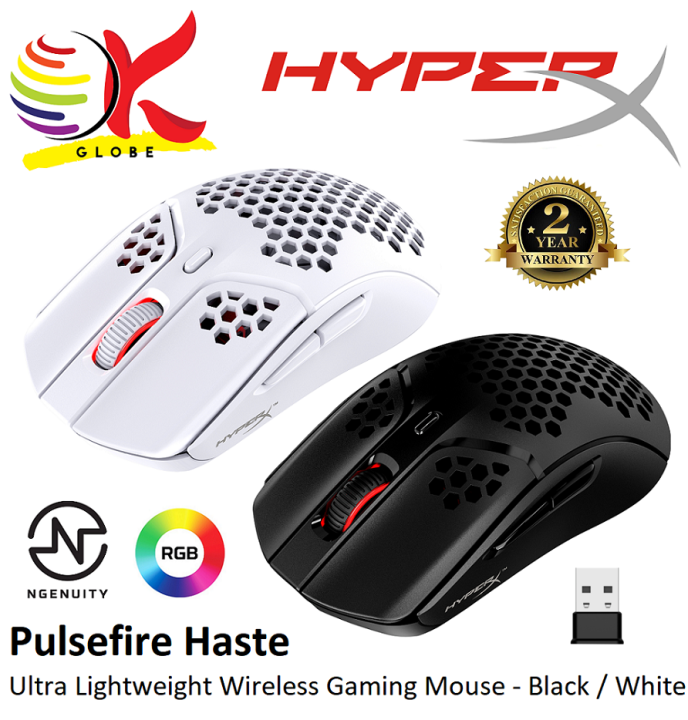 HYPER-X HYPERX PULSEFIRE HASTE WIRED / WIRELESS LIGHTWEIGHT HEX SHELL ...