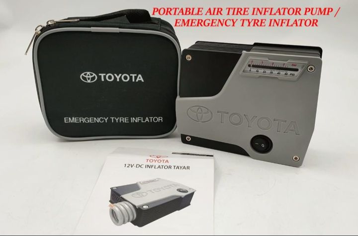100% ORIGINAL TOYOTA Emergency Tyre Inflator | Car Air Compressor Tire ...