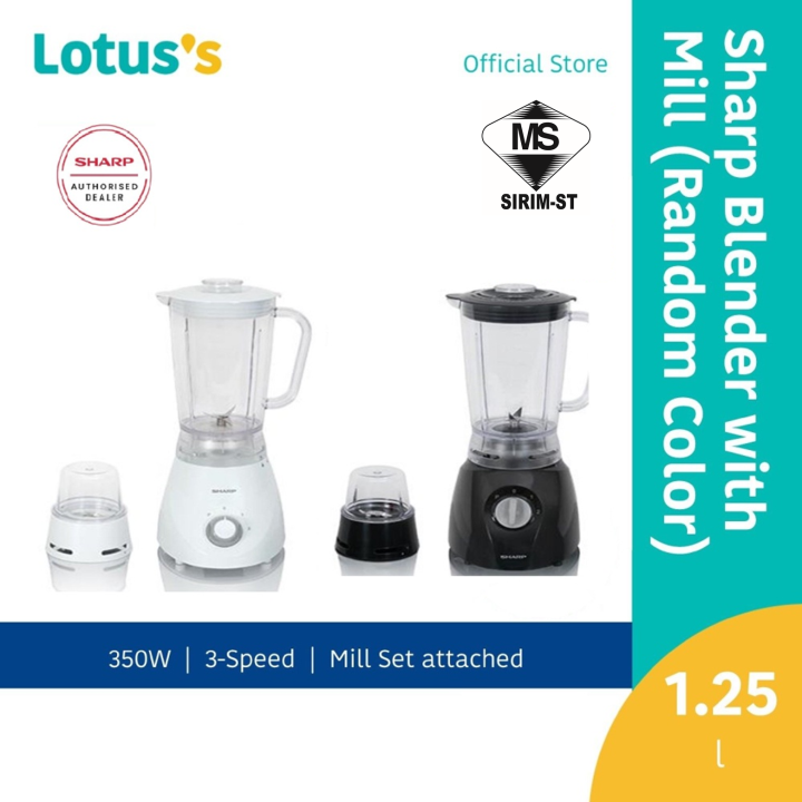 Sharp Blender With Mill 1.25L Em130Wh/131Bk | Lazada