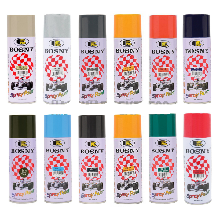 Bosny Colored Acrylic Spray Paint 400cc (Genuine) | Lazada PH