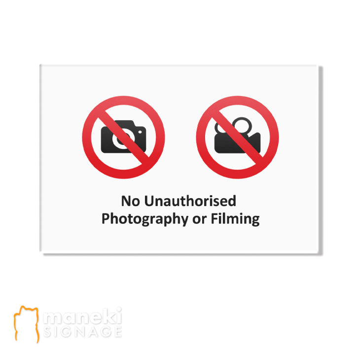 No Unauthorised Photography or Filming | Lazada Singapore
