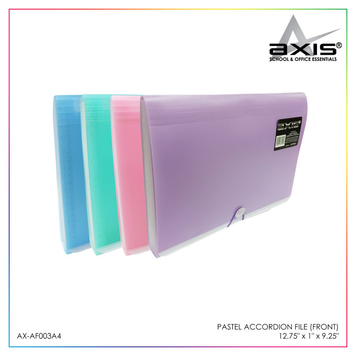 Expandable Document Pastel Accordion A4 Short File Folder Case With ...