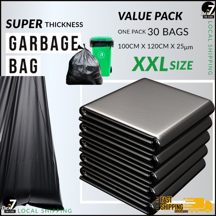 [HEAVY DUTY] XXL size - Garbage bag | Plastic Bag | Extra Thickness ...