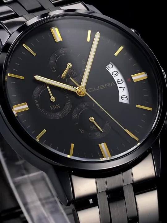 CUENA การค้าต่างประเทศระเบิดมัลติฟังก์ชั่นหกเข็มกีฬานาฬิกาผู้ชาย นาฬิกา ...