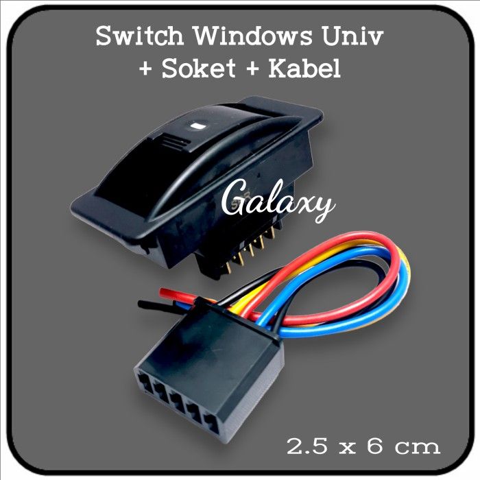 Best Seller SWITCH POWER WINDOW UNIVERSAL PLUS SOKET DAN KABEL | Lazada ...