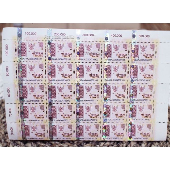 Materai Tempel 10000 | Lazada Indonesia