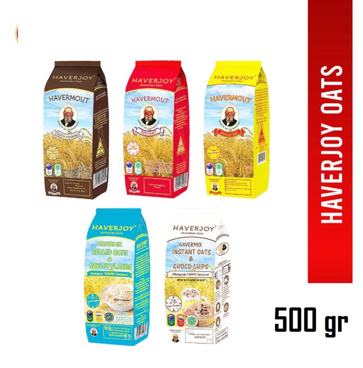 Haverjoy 500gr havermut all varian sarapan sereal gandum instant rolled ...