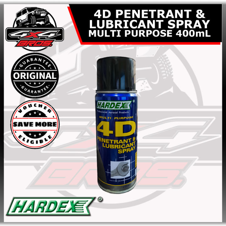 HARDEX 4D PENETRANT AND LUBRICANT SPRAY MULTI PURPOSE 400mL | Lazada PH