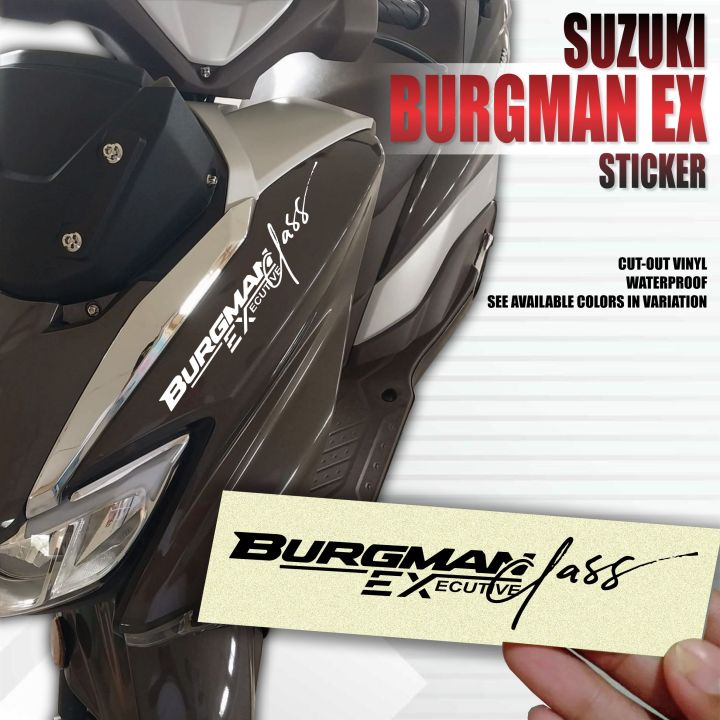 Burgman EX Sticker - Burgman 125 EX Cut out sticker, Waterproof Vinyl ...