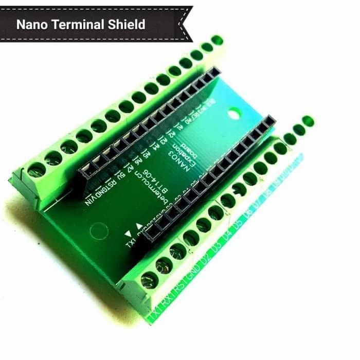 Green Arduino Nano Terminal PIN I/O Expansion Shield Board Module ...