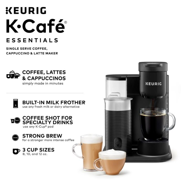 K-Cafe Essentials Single Serve K-Cup Pod Coffee, Latte And Cappuccino ...