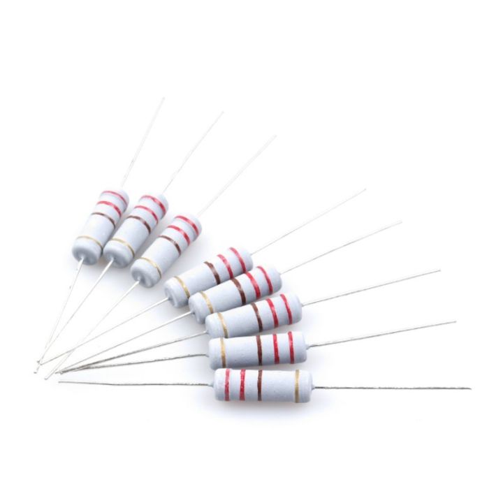 20pcs 3W Metal Oxide Film Resistors 3Watts 5% 100 120 150 180 200 220 ...