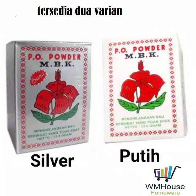 [BOX] P.O Powder M.B.K White / Silver Bedak MBK Putih / Silver Halal ...