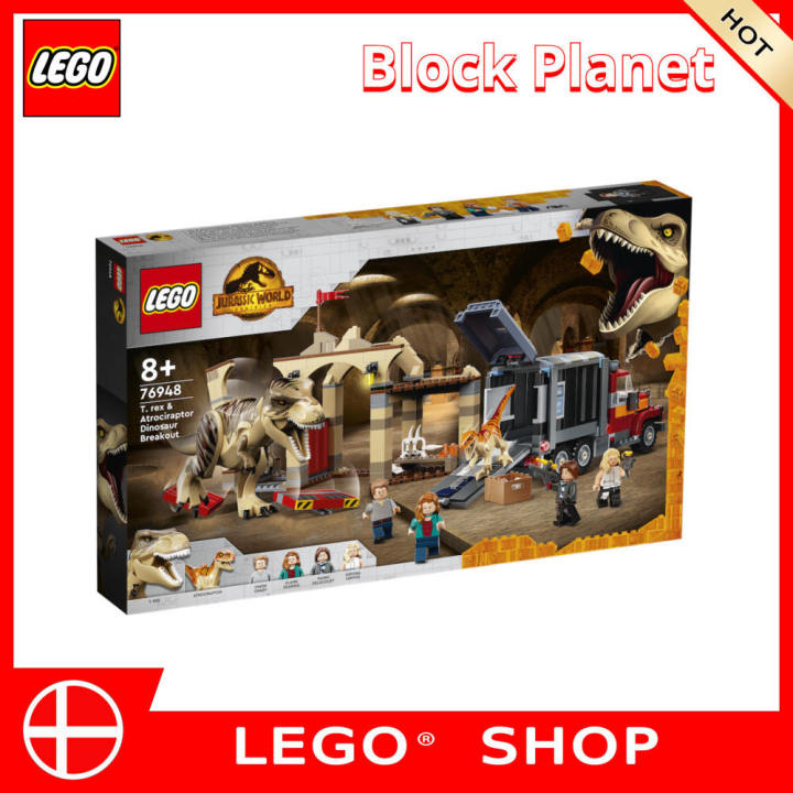 【Official】 LEGO 76948 Jurassic World T. rex & Atrociraptor Dinosaur ...