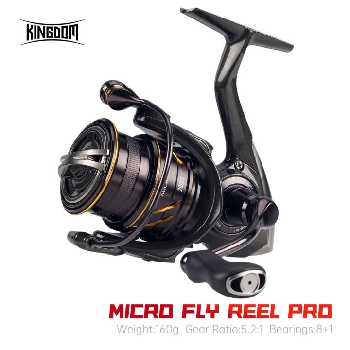 KINGDOM MICRO FLY Spinning Fishing Reel 1000 1000S 2000 2000S 3000 ...