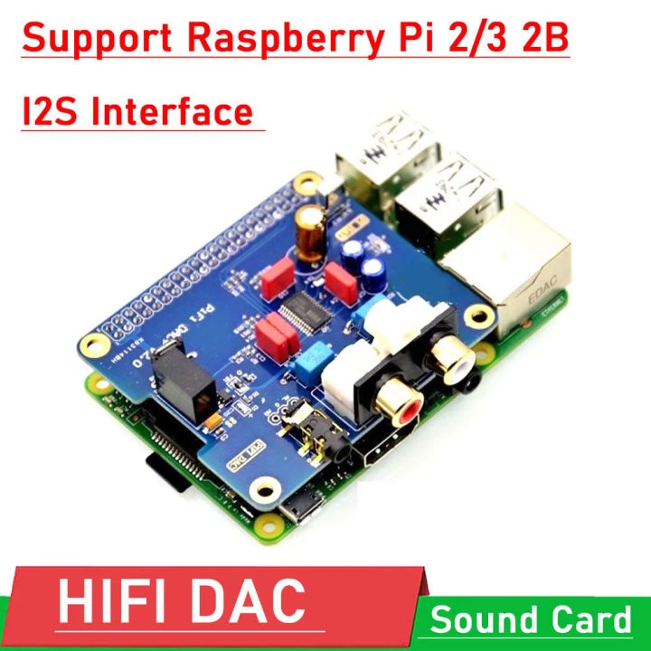 Raspberry Pi 2b B 2 3 Hifi Dac Sound Card âm Thanh Kỹ Thuật Số Mô đun