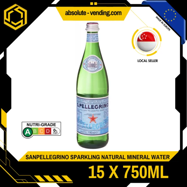 [JUMBO PACK] SAN PELLEGRINO Natural Sparkling Mineral Water 750ML X 15 (GLASS) | Lazada Singapore