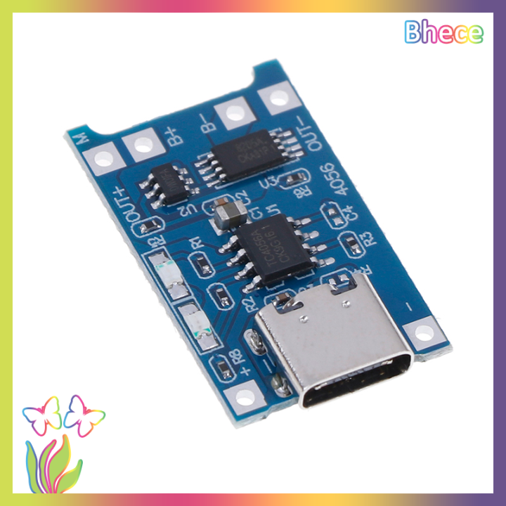 บอร์ดชาร์จแบตเตอรี่ลิเธียม18650 TP4056แบบ Bhece Type-C 5V 1A โมดูล ...