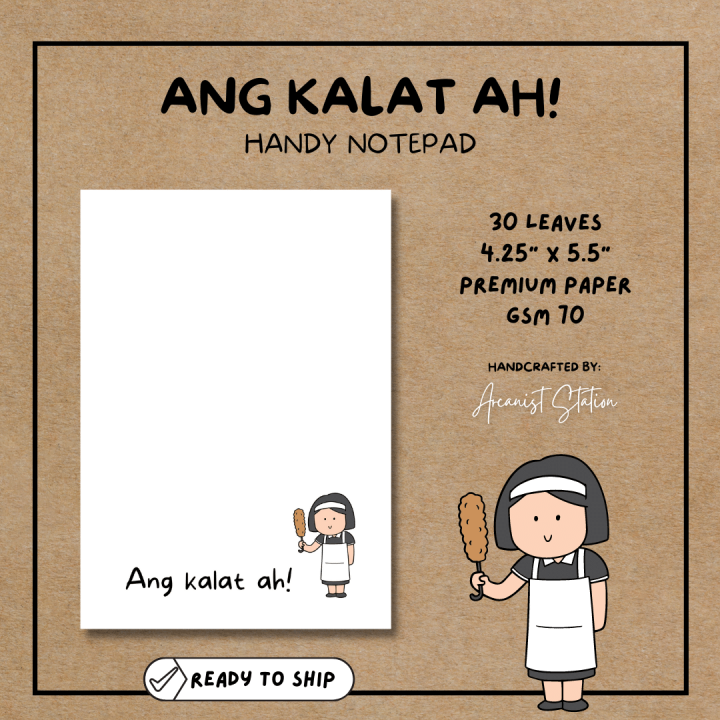 Ang kalat ah! - Witty Tagalog Notepad | Lazada PH