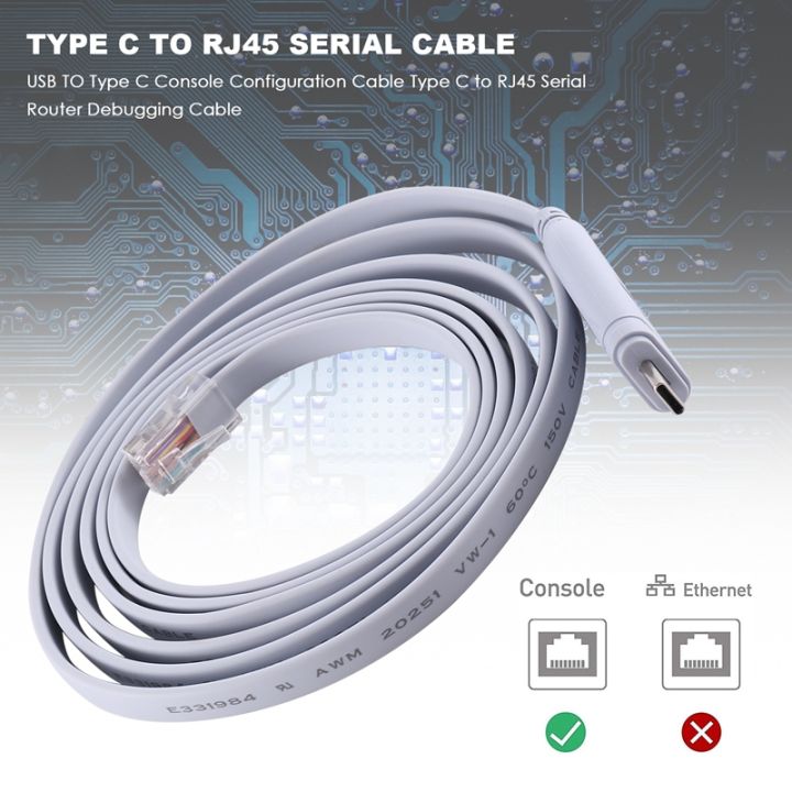 (EXPT) USB TO Type C Console Configuration Cable Type C to RJ45 Serial ... (EXPT) USB TO Type C Console Configuration Cable Type C to RJ45 Serial ...