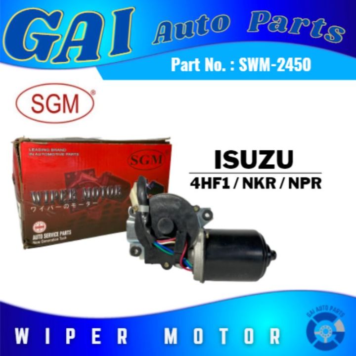 Wiper Motor 24V for ISUZU 4HF1 / NKR / NPR (SWM-2450) SGM Leading Automotive Parts | Lazada PH