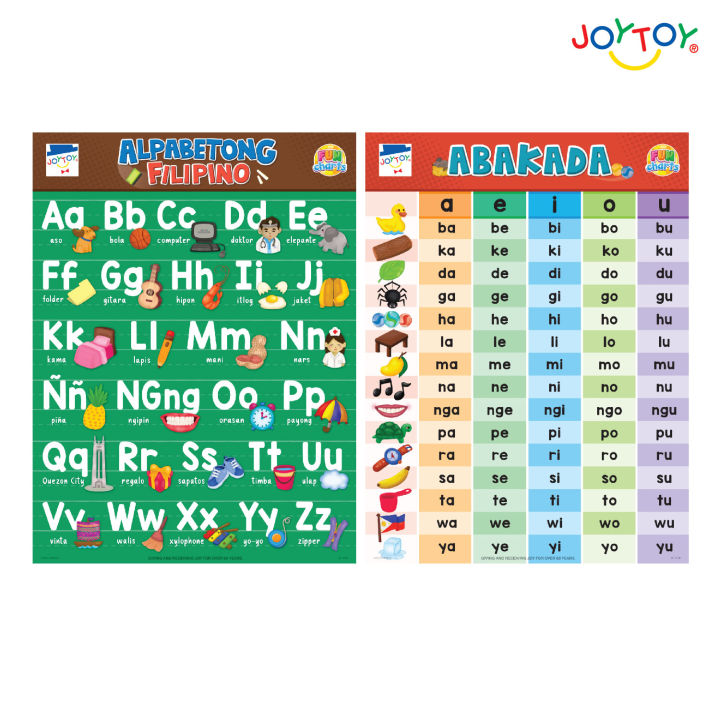 JOYTOY Alpabetong Filipino & Abakada Fun Charts | Lazada PH