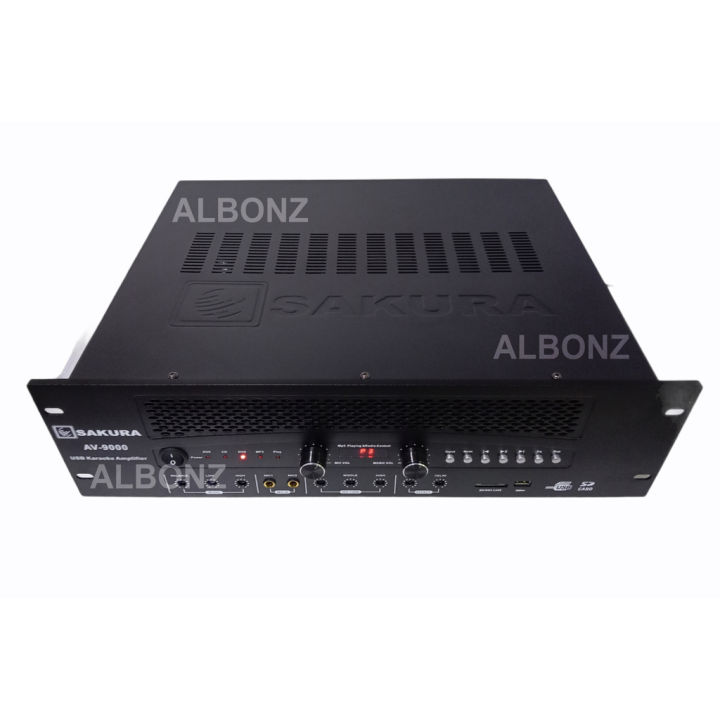 Sakura AV-9000 (1800W x 2)(ORIGINAL) USB Karaoke Amplifier | Lazada PH