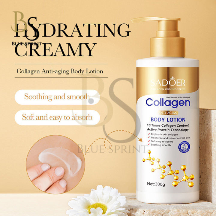 SADOER Collagen Anti-Aging Body Lotion 300g – Bone Collagen Moisturizer ...