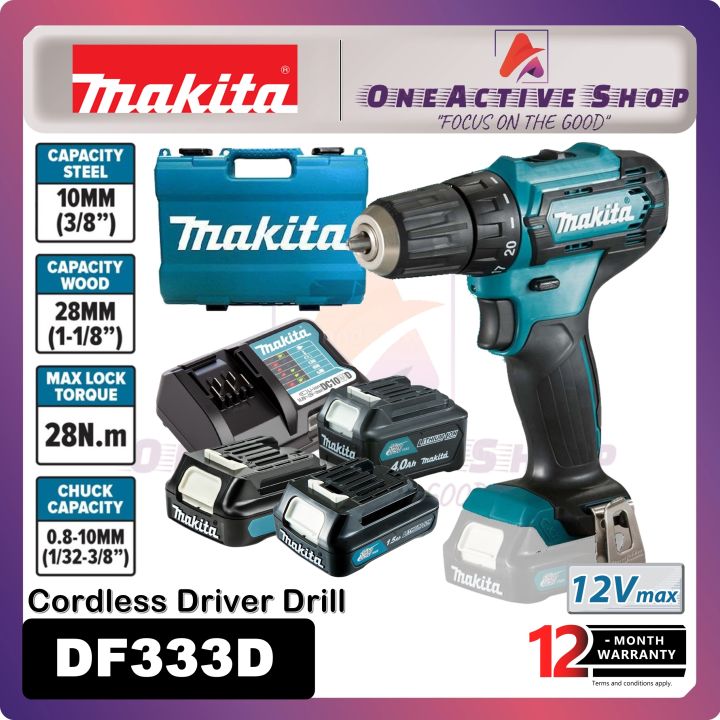 MAKITA 12V Cordless Driver Drill DF333D - 1 Year Warranty ( MAKITA ...