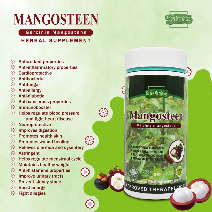 Mangosteen Food Supplement 100 Capsules (New Packaging | Lazada PH