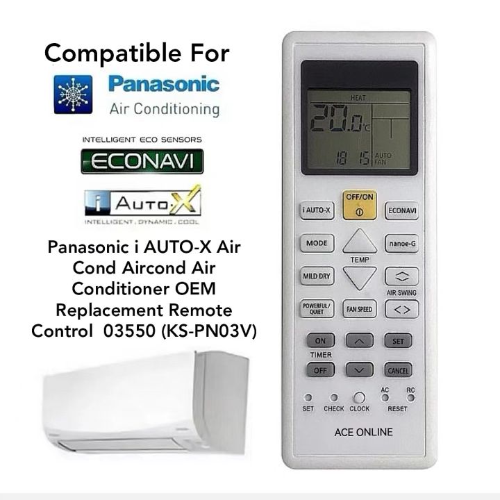 Panasonic i AUTO-X Air Cond Aircond Air Conditioner OEM Replacement ...