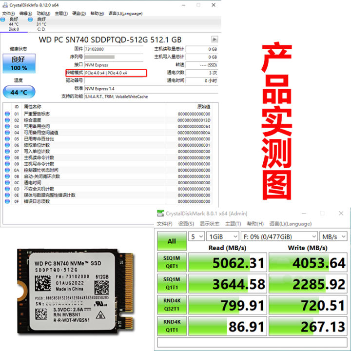 WD/ SN 740 PCIe 4.01t/2230m2 SSD NVMe M.2 HDD SSD1TB | Lazada PH