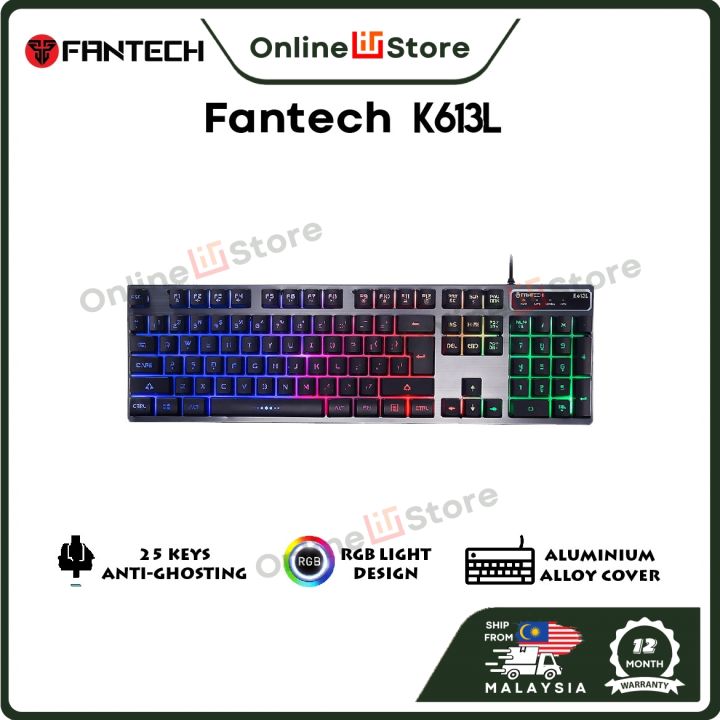 Fantech K613L Professional Usb Game Backlit Keyboard 104-Key Wired Game ...
