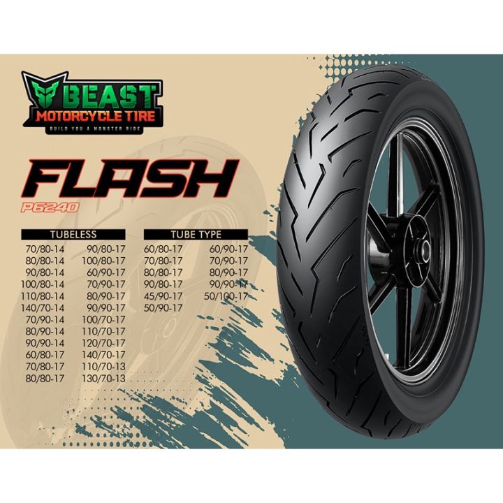 BEAST FLASH (P6240)TUBE TYPE 17" (INCHES) Skid tires ORIGINAL ...