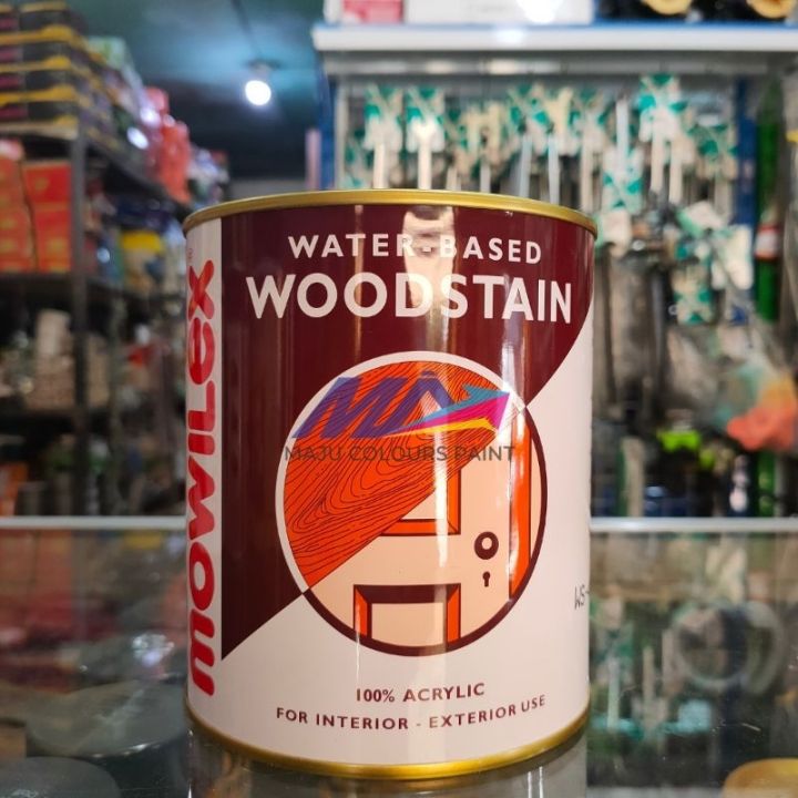 MOWILEX WOODSTAIN CAT POLITUR KAYU 1 LITER | Lazada Indonesia