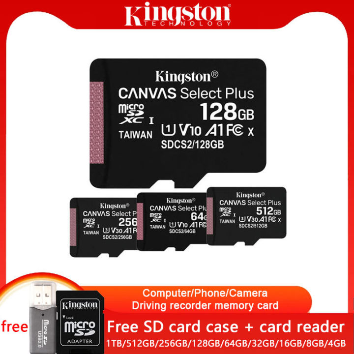 Kingston-Micro SD Memory Card Class 10 8GB 16GB 32GB 64GB 128GB MicroSD ...