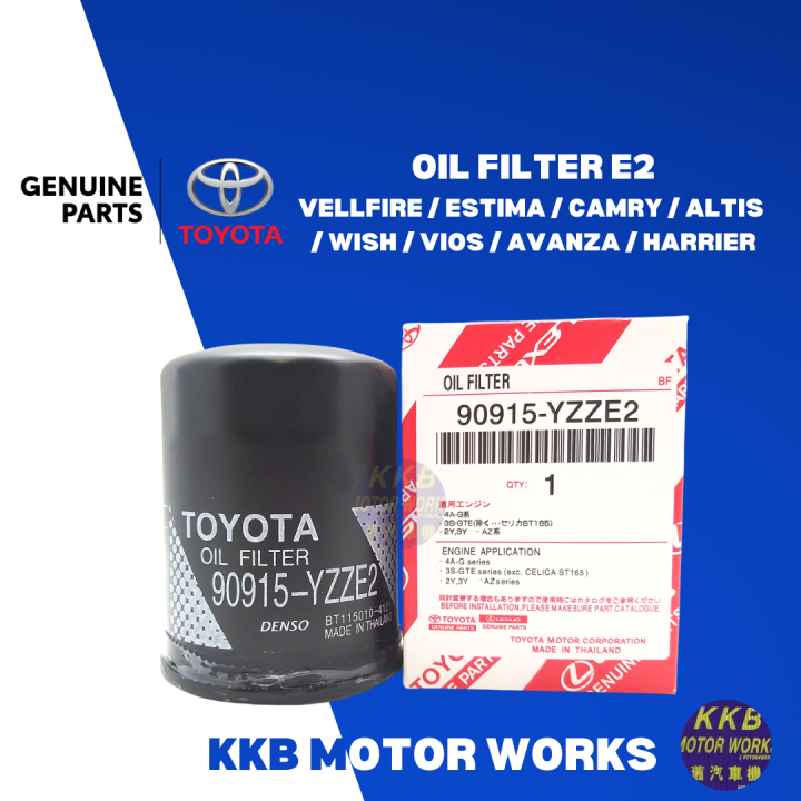 TOYOTA OIL FILTER E2 (90915-YZZE2) Vellfire / Estima / Camry / Altis ...