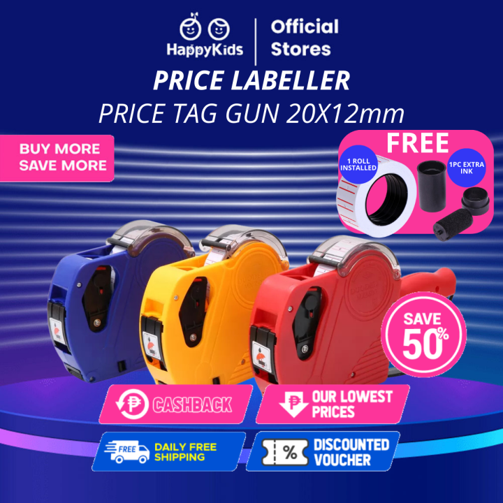 Happy Kids | MX-5500 Label Maker and Price Tag Gun Set | Labeller ...