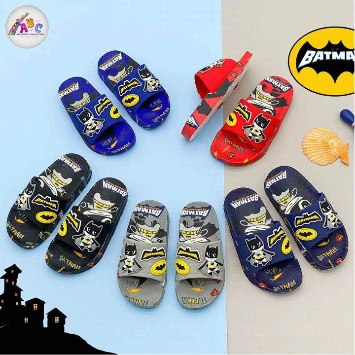 ABC Batman Rubber Flip Flops Slippers for Kids Boys | Lazada PH