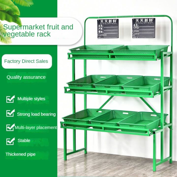 (3 Days Delivery+COD)Vegetable and Fruit Display shelf Foldable Food storage rack organizer for ...