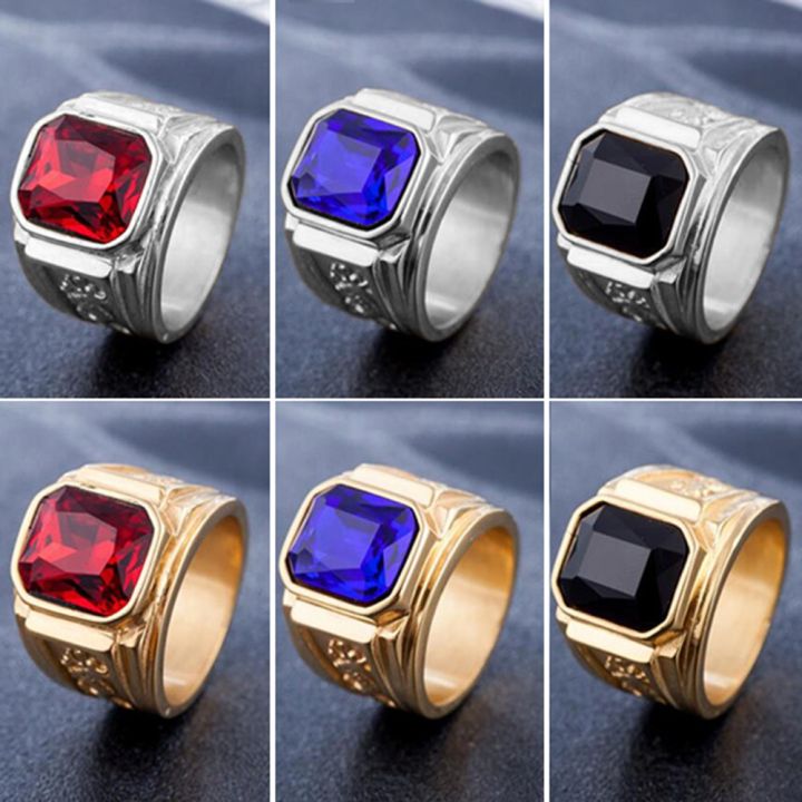 Dragon Multiple Colour Gemstone Gold Silver Ruby Men Fashion Jewelry ...